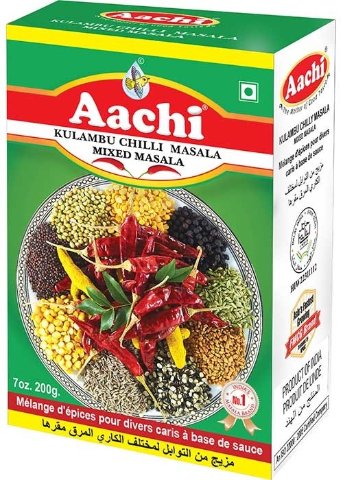 Aachi Kuzhambu Chilli Powder 160G - Spices & podis - Daily Cooking ...