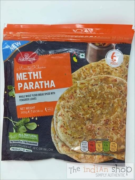 Haldirams Methi Paratha 300g - Frozen - Dairy, Chilled & Frozen ...