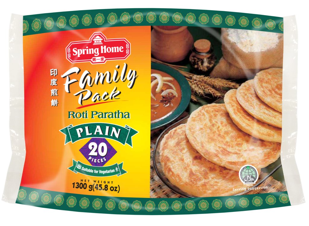 Spring Home Roti Paratha - Plain - Frozen - Dairy, Chilled & Frozen ...